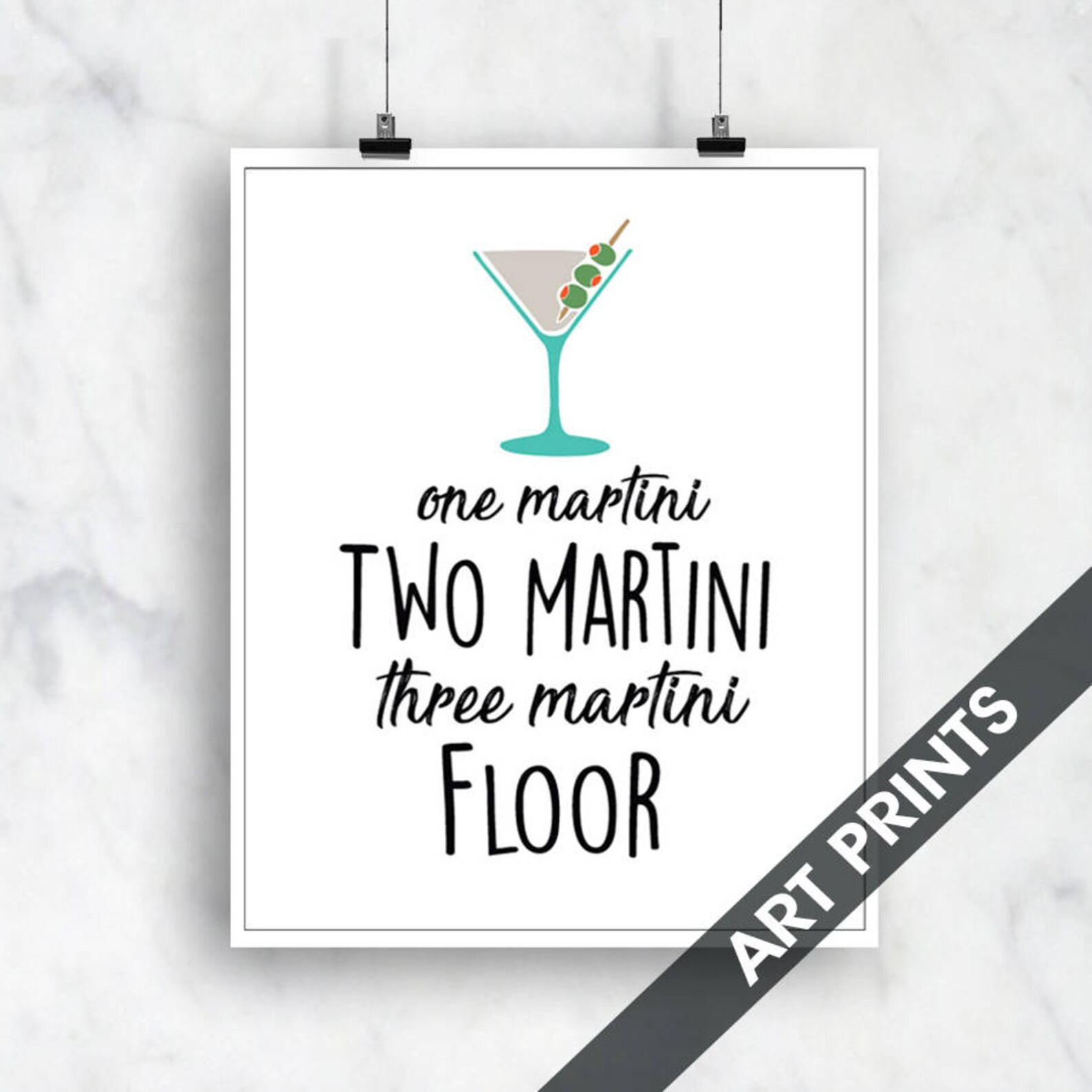 One Martini Two Martini Three Martini Floor top Shelf Humor - Etsy