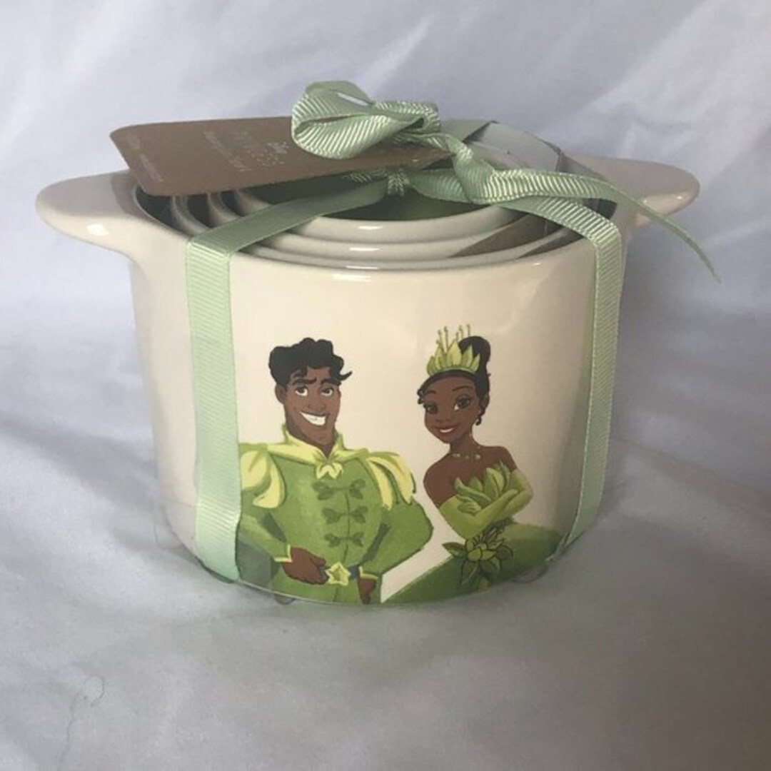 Rae Dunn New Disney Princess Tiana Set of 4 Measuring Cups the Princess ...