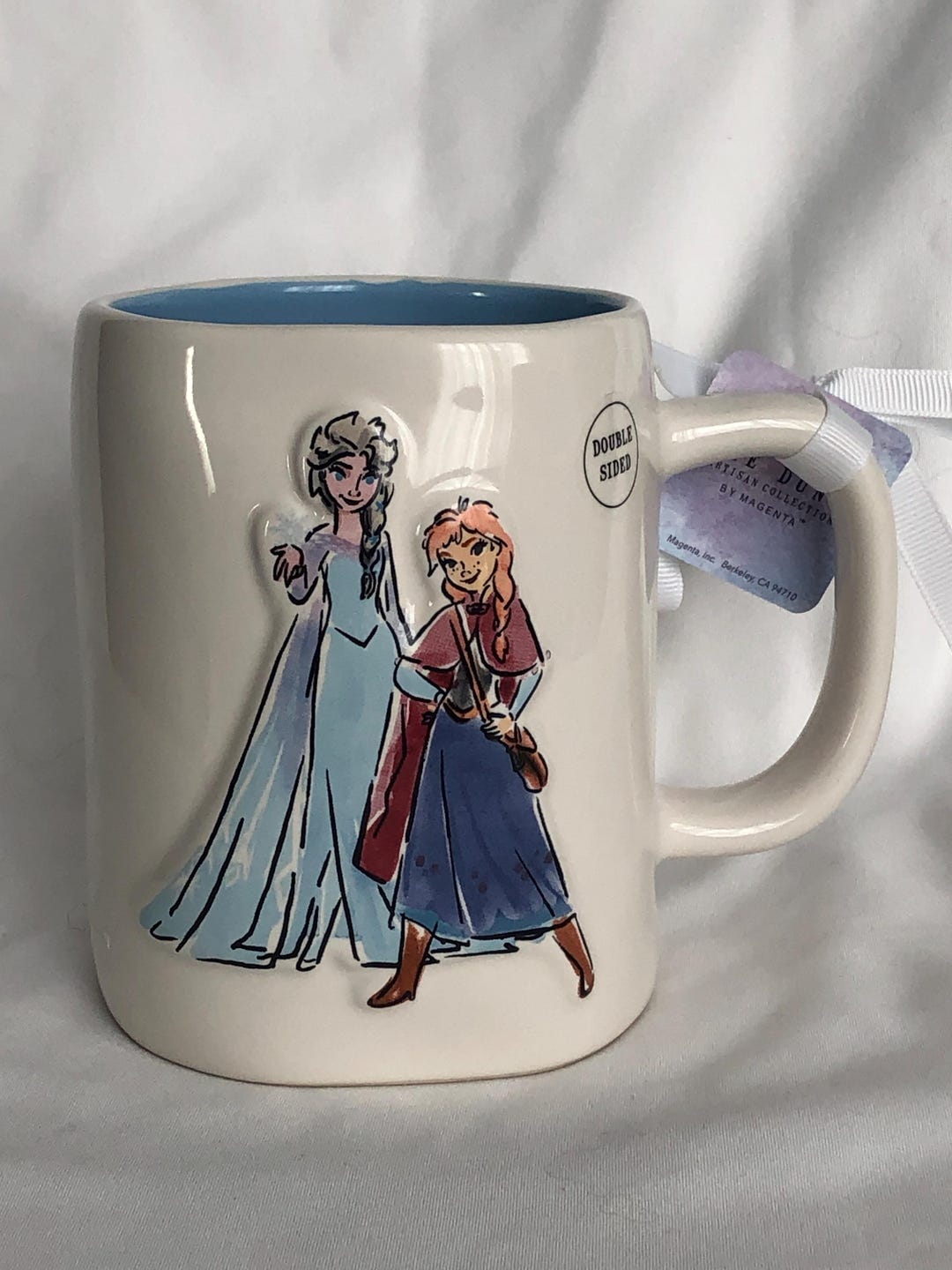 Rae Dunn New Disney Frozen Elsa & Anna Mug find Your Strength No Damage ...