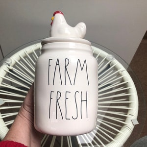 Rae Dunn New Set of 3 Country Kitchen Canisters Pig Cow & Chicken Farm ...