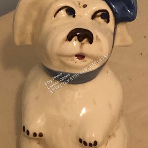 Vintage Shawnee Pottery Muggsy Mugsy Dog Tall Large Salt & - Etsy