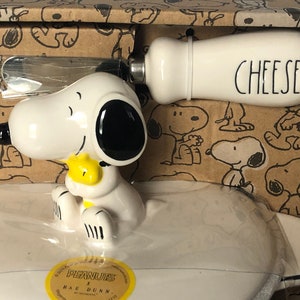 Rae Dunn New Peanuts Snoopy Woodstock Happiness is Cheese Dish No ...
