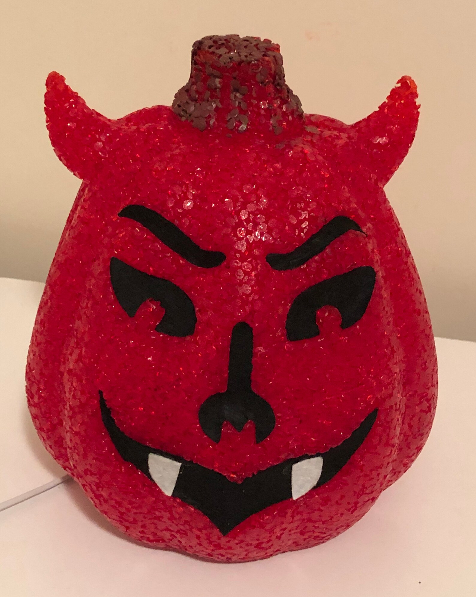 Vintage Red Devil Halloween Decorations Melted Plastic Popcorn | Etsy