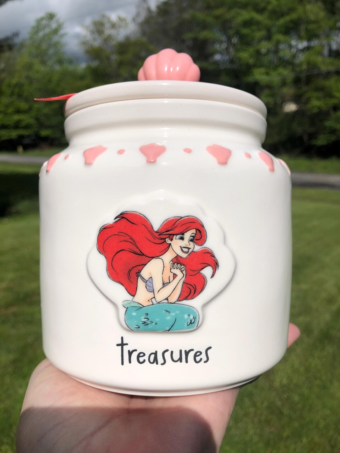 Rae Dunn New Disney Little Mermaid Ariel "treasures" Canister With ...