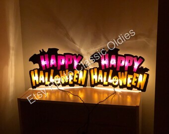 Halloween Light up Wall Decor - Etsy