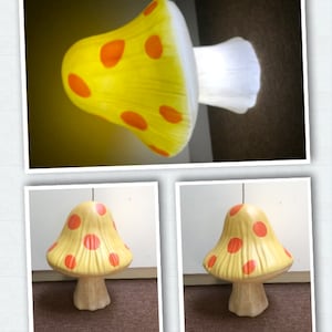 Vintage Mushroom Blow Mold Yard Lawn Decor No Damage Etsy