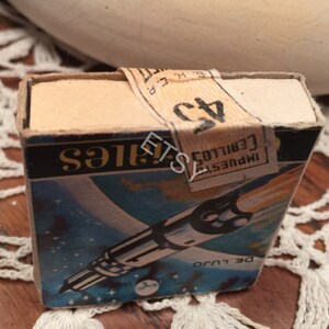 Vintage 1960's Mexico Space Age Matches: Rocket Ship Graphics, Sealed ...