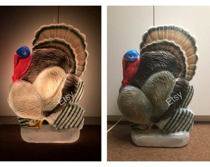 Vintage Don Featherstone Turkey Thanksgiving Blow Mold No Damage Union ...