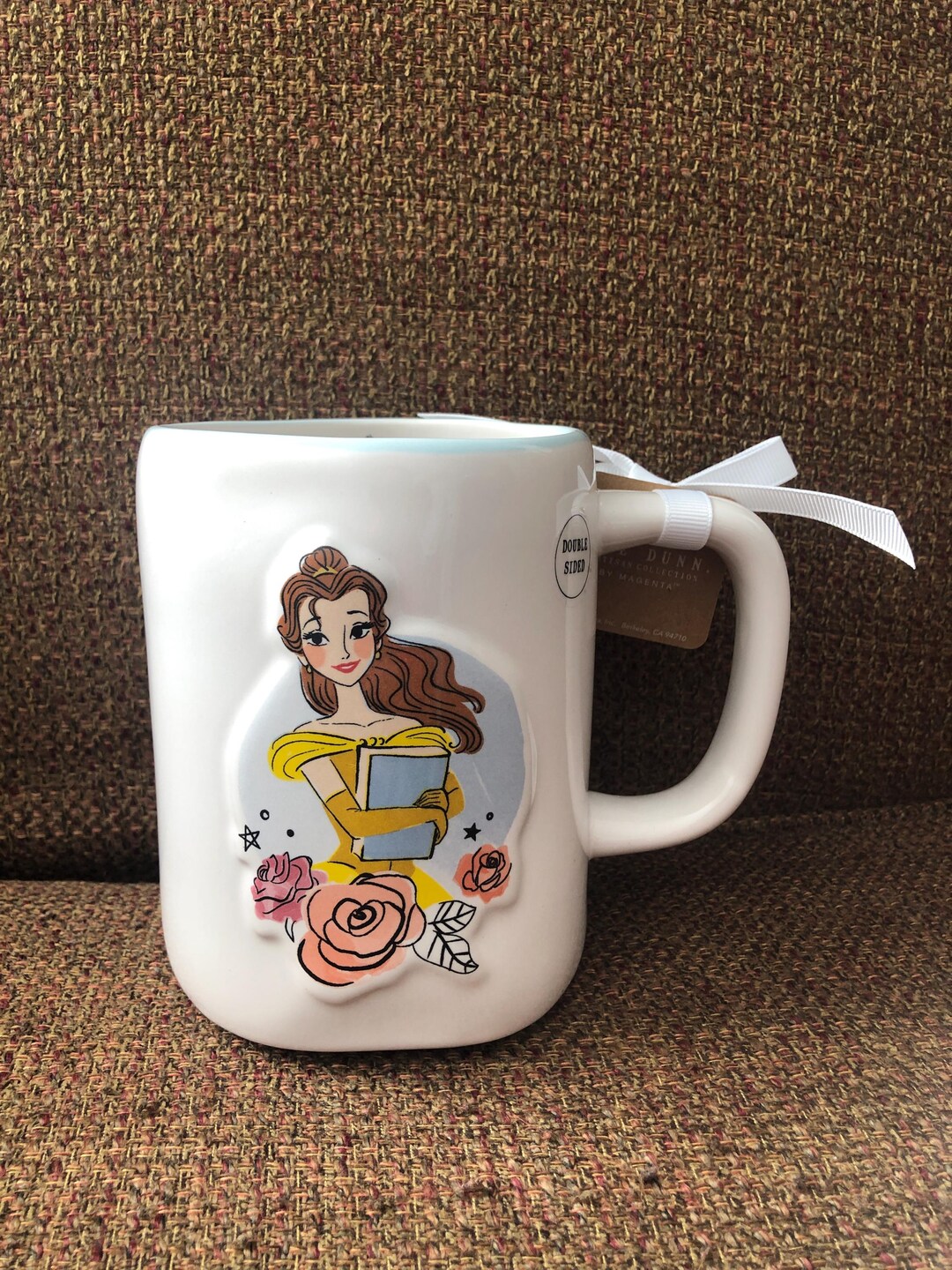 Rae Dunn New Disney Princess Belle Mug Beauty and the Beast "there's ...