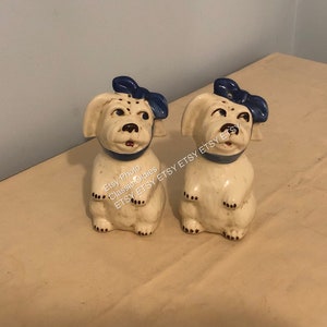 Vintage Shawnee Pottery Muggsy Mugsy Dog Tall Large Salt & - Etsy