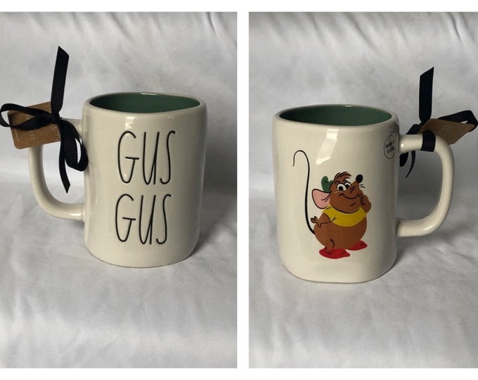 Rae Dunn New Disney Cinderella Gus Gus Mouse Mug No Damage Never Used ...
