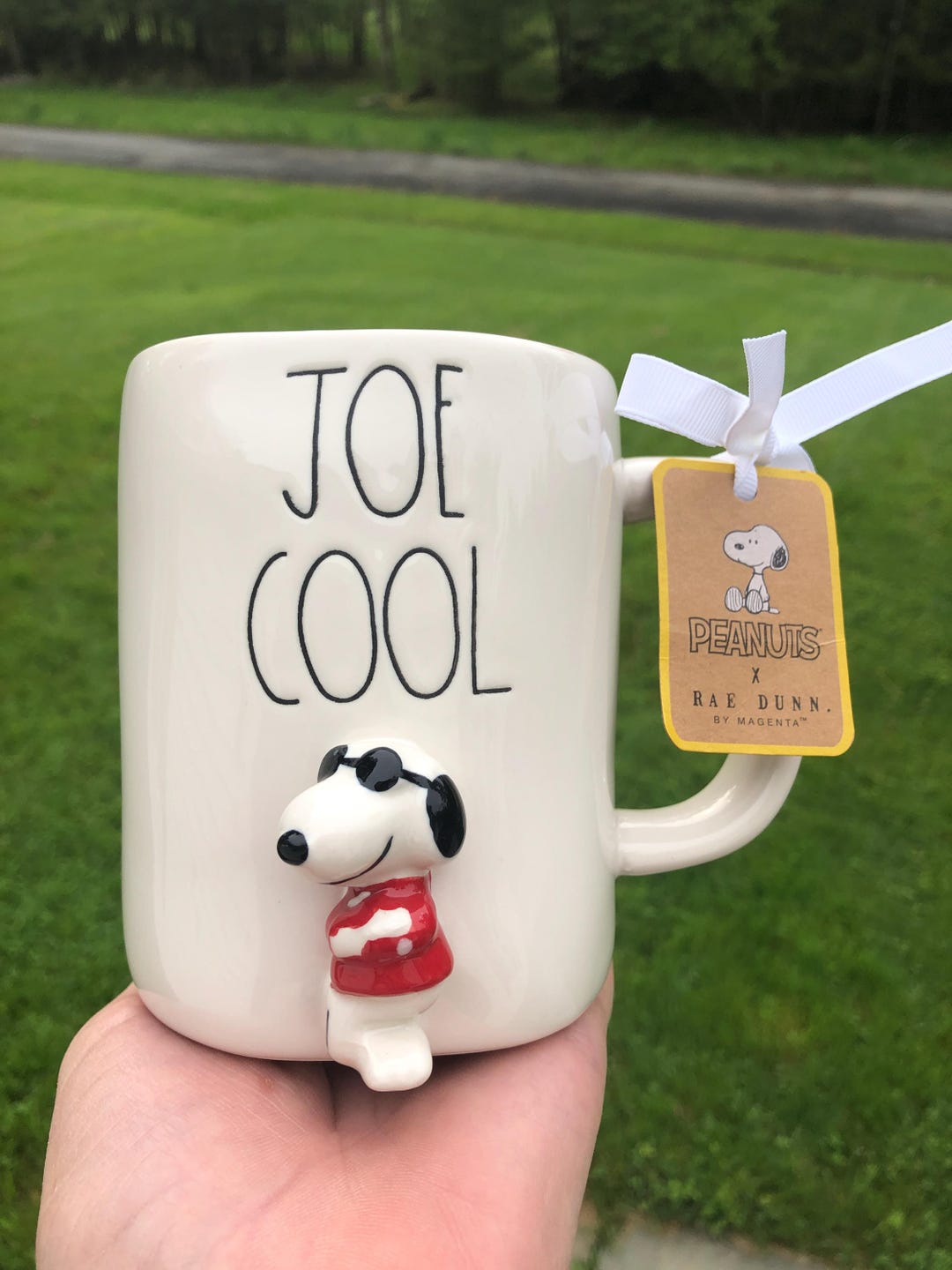 Rae Dunn Peanuts Snoopy "joe" Mug Red Interior - Etsy