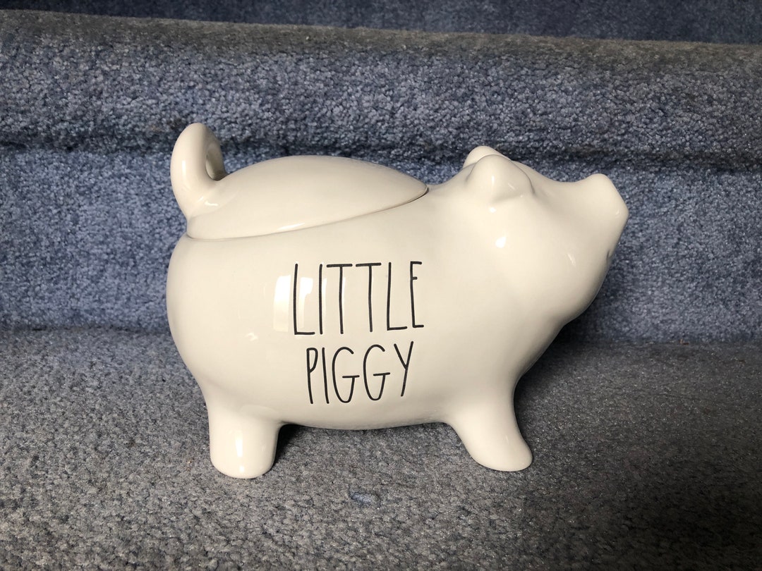 Rae Dunn New Little Piggy Pig Canister Container Country Kitchen Decor ...