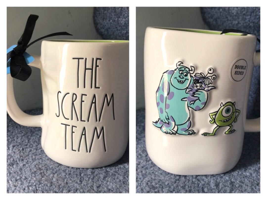 Rae Dunn New Disney Pixar Monster's Inc. Scream Team Mug Sully Mike ...