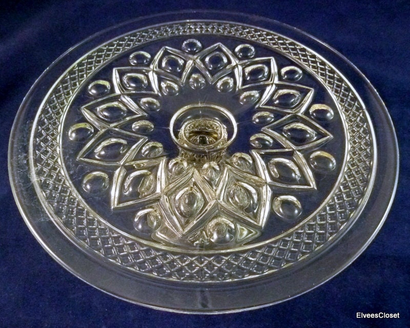 IMPERIAL CAPE COD Glass Cake Stand With Rum Well Imperial Glass Cake ...
