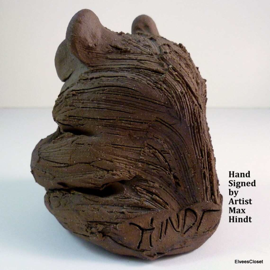 MAX HINDT BEAR Hand Signed Bear Pottery by Max Hindt Brown - Etsy