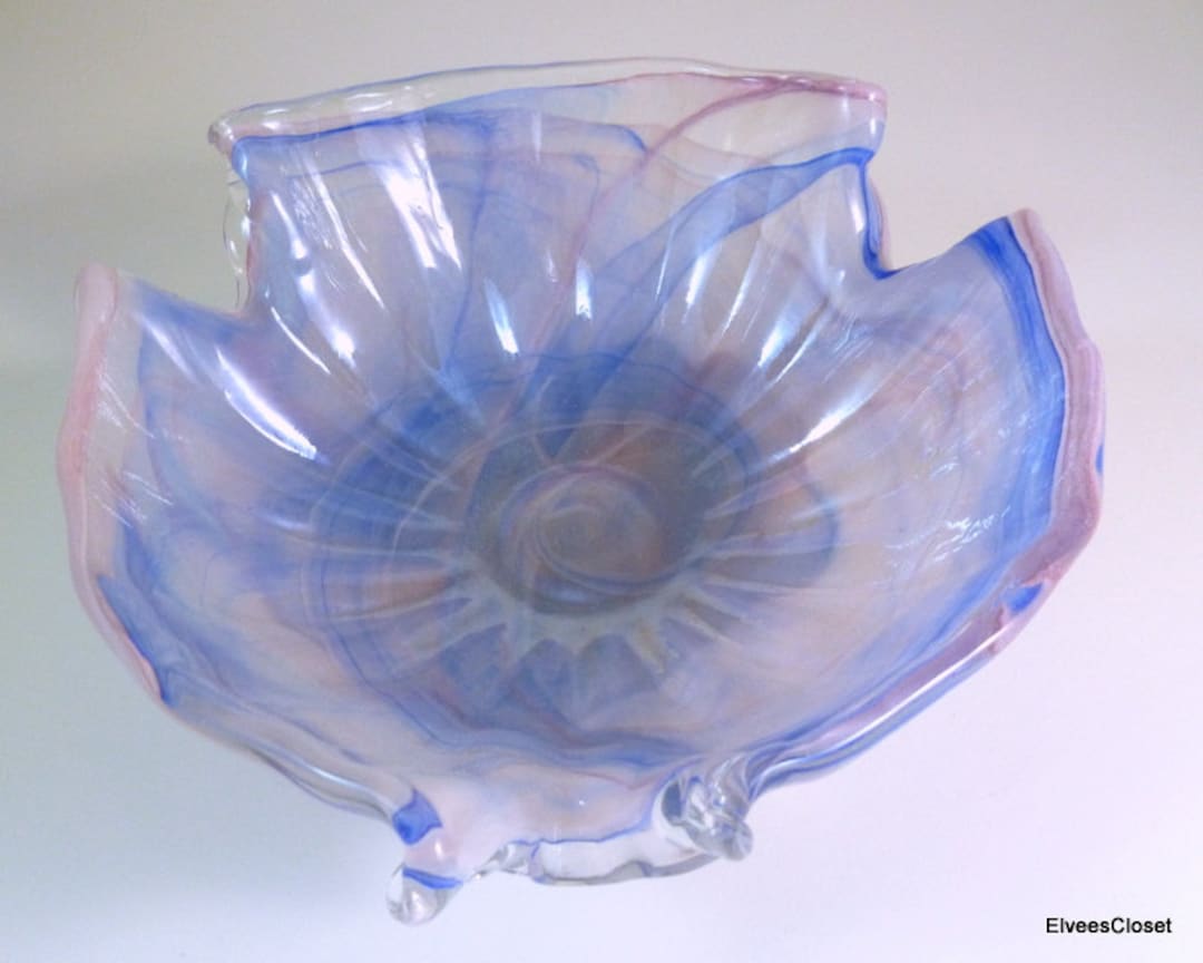 Murano Glass Clamshell Bowl Made in Italy - Lavorazione Arte Murano ...
