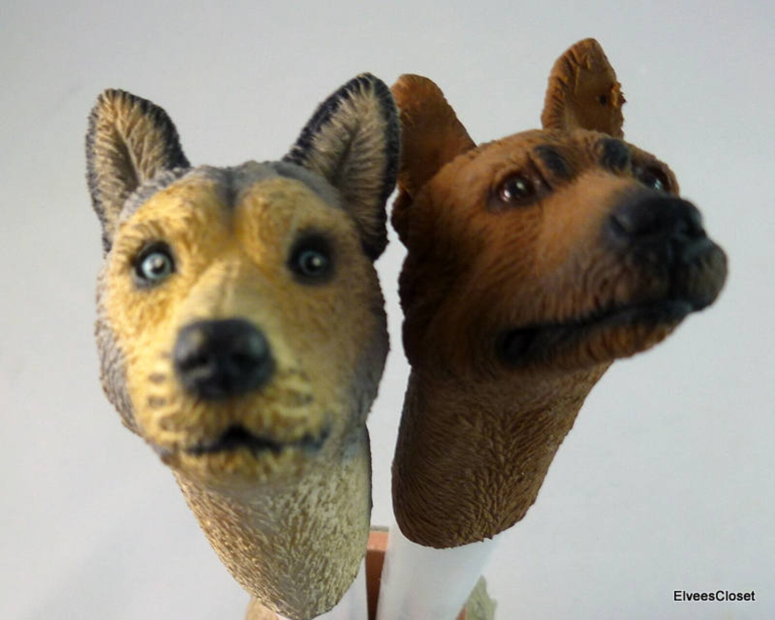 DOG FINGER PUPPETS 2 Plastic Dog Finger Puppets From Mexico German ...