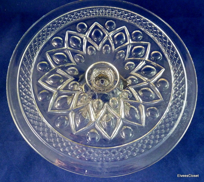 IMPERIAL CAPE COD Glass Cake Stand With Rum Well Imperial Glass Cake ...