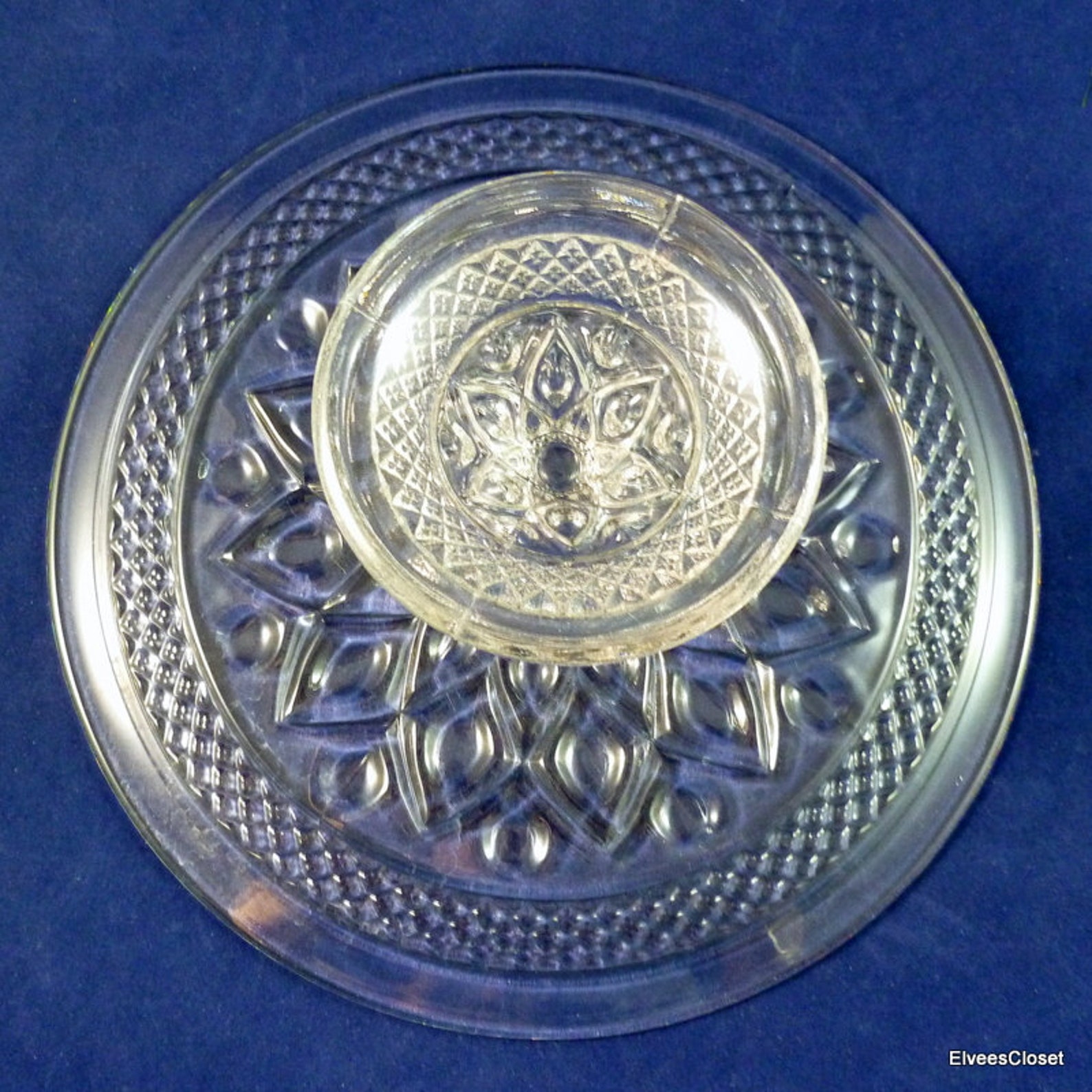IMPERIAL CAPE COD Glass Cake Stand With Rum Well Imperial Glass Cake ...