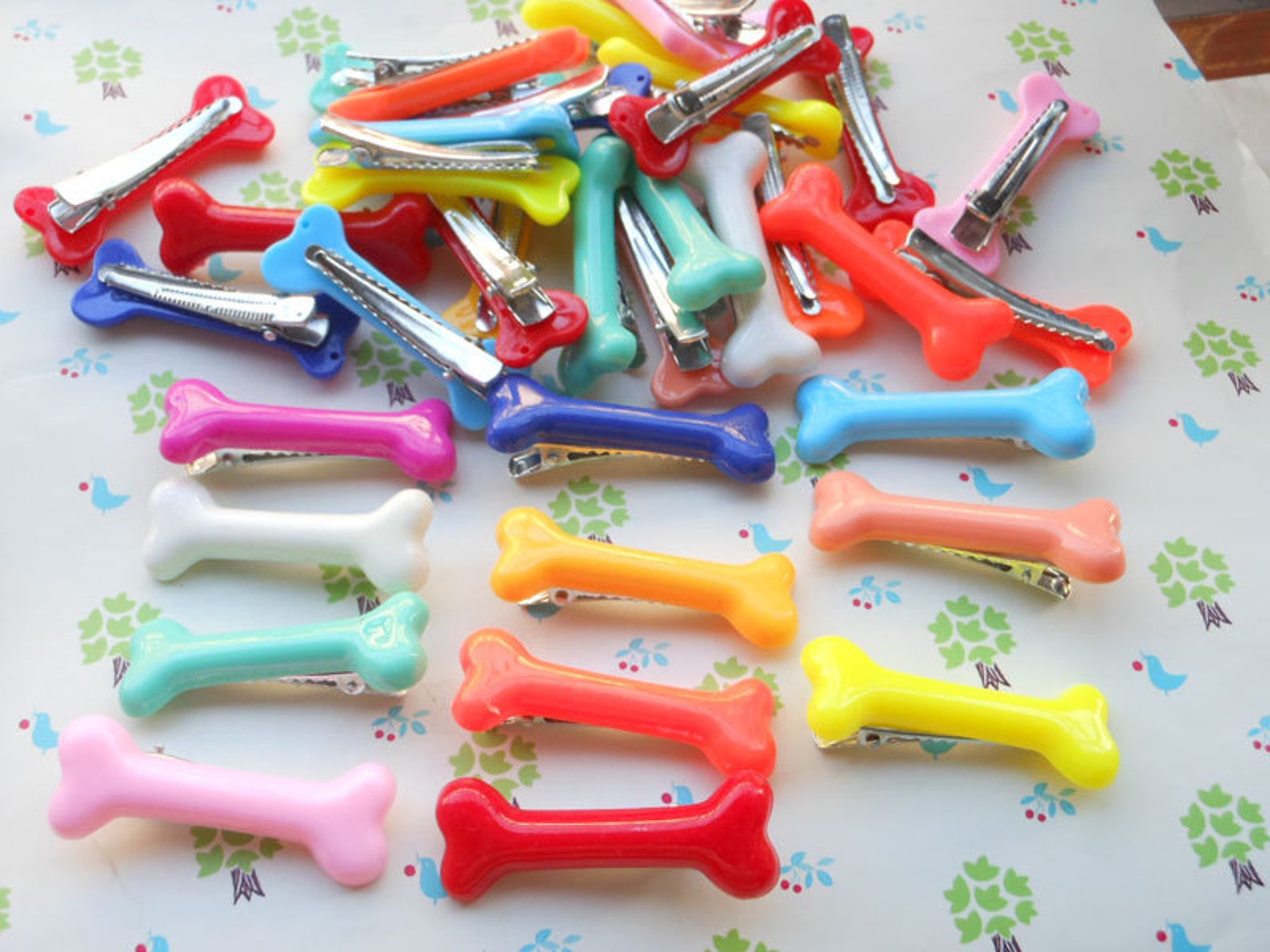 SALE10 pcs lovely Bone hair clips Mixed colors | Etsy