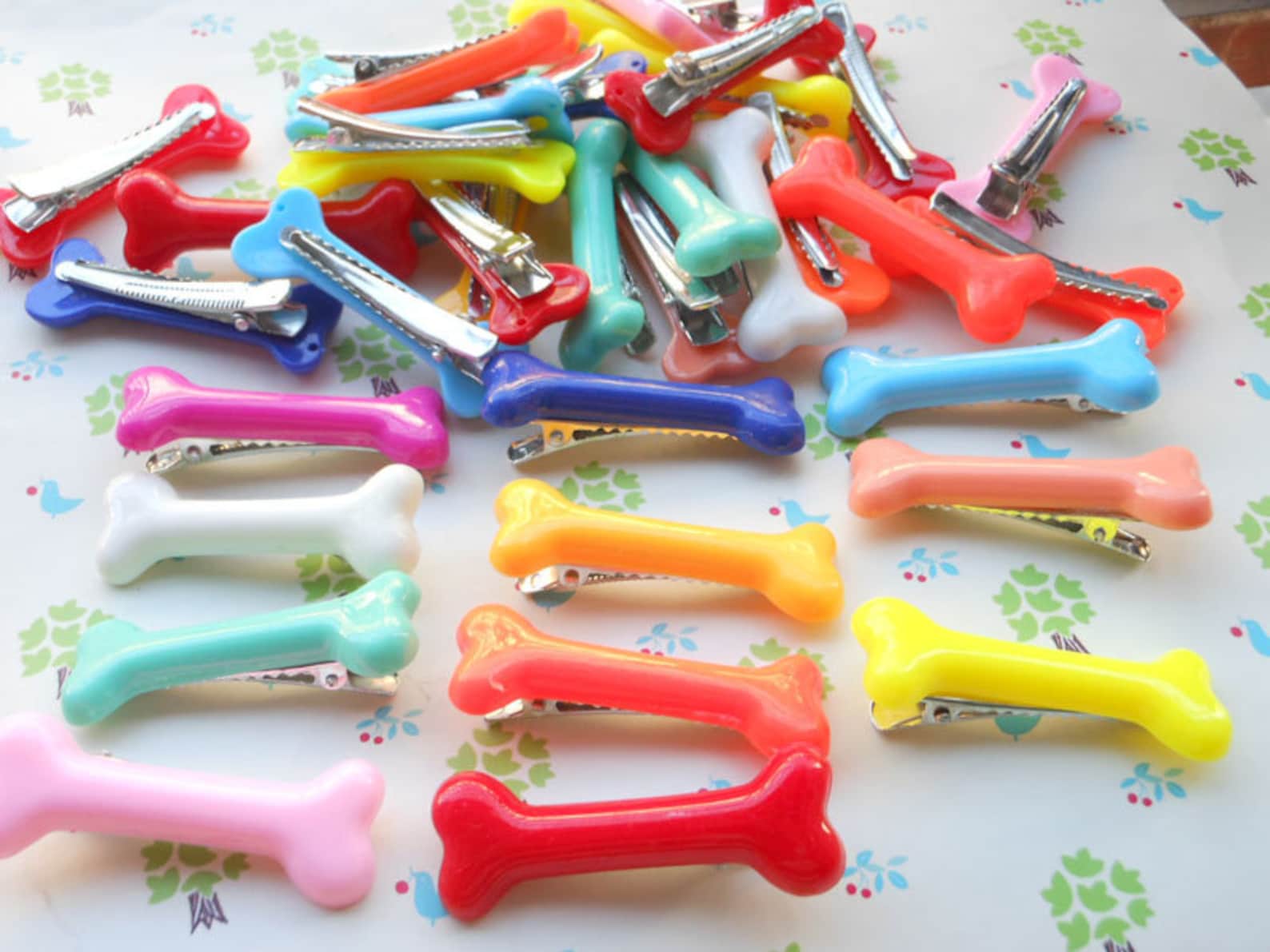SALE10 Pcs Lovely Bone Hair Clips Mixed Colors - Etsy