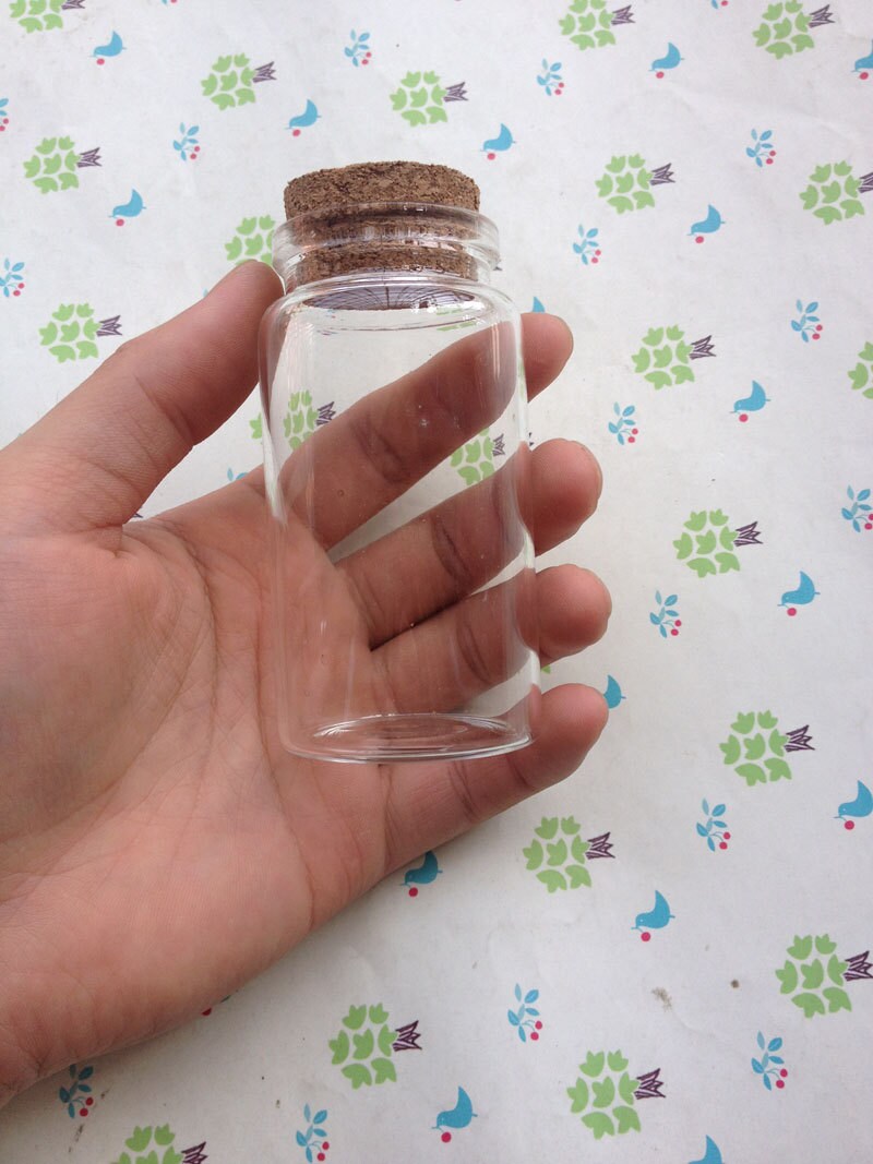 4 Mini Glass Bottles With Corks 46x 90mm - Etsy