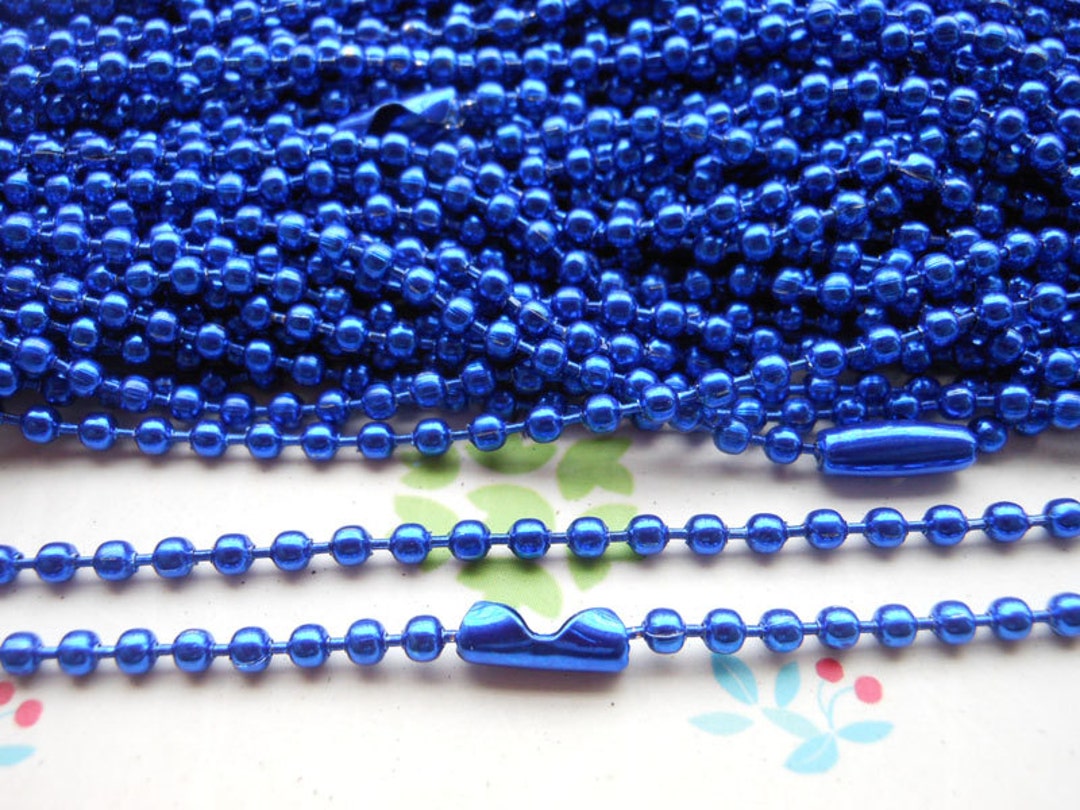 SALE--50 Pcs - 27inch, 2.4 Mm Royal Blue Ball Chain Necklaces - Etsy