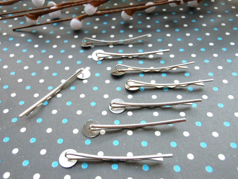 SALE50pcs 44mm White k Bobby Pins White k Tone Hair Pins | Etsy