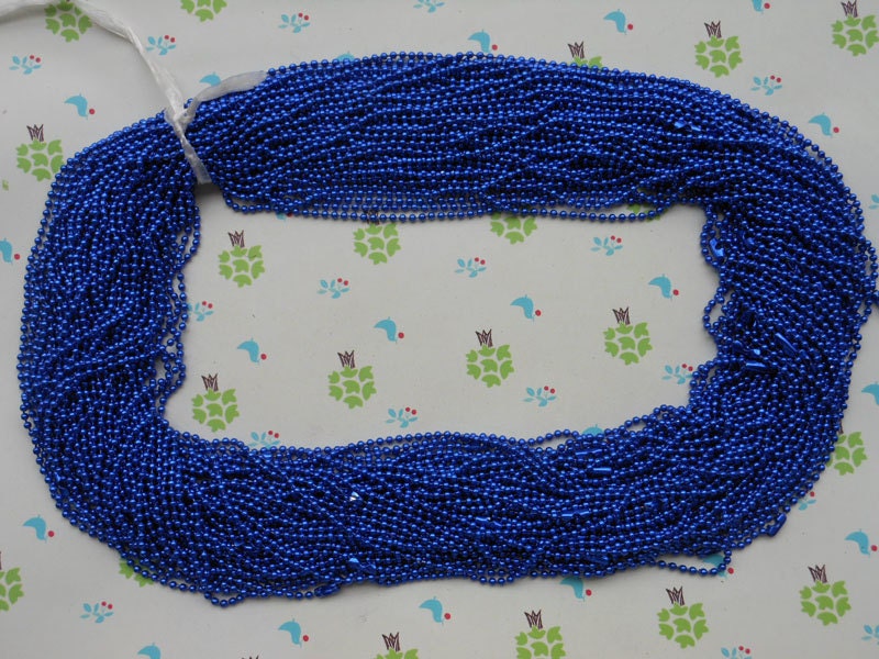 SALE10 Pcs 27inch 2.4 Mm Royal Blue Ball Chain Necklaces | Etsy