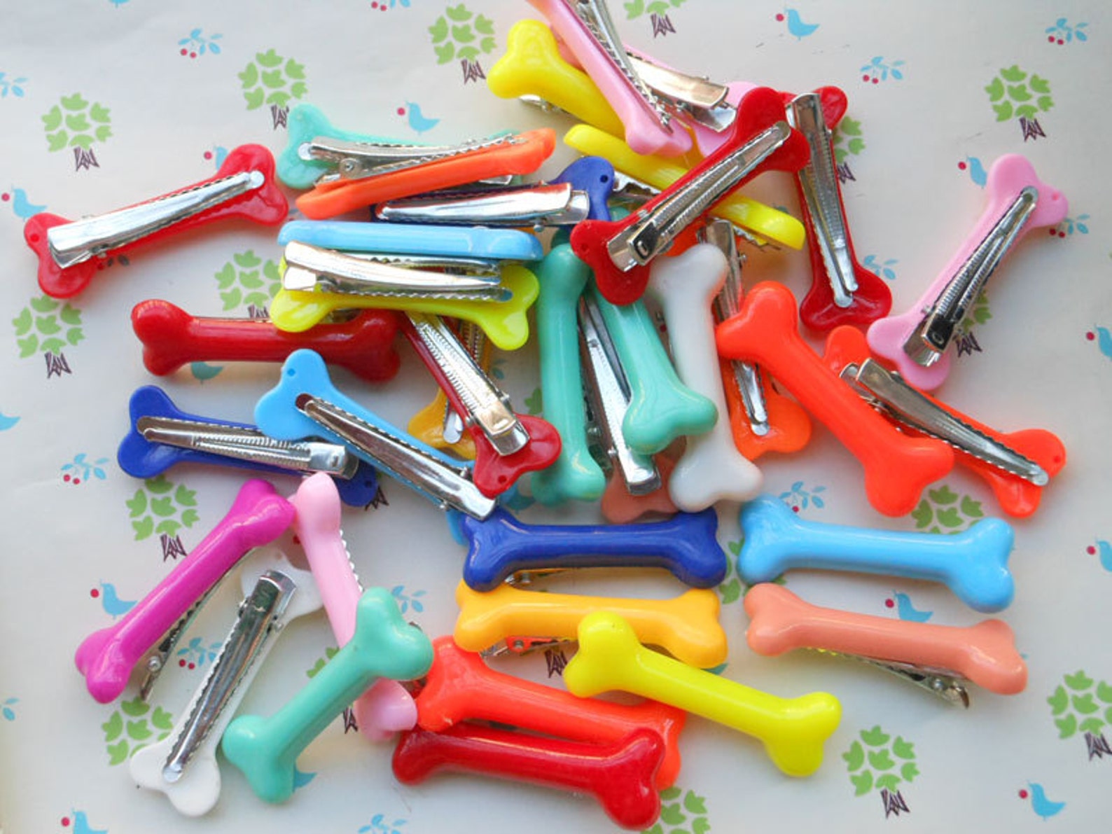 SALE10 pcs lovely Bone hair clips Mixed colors | Etsy