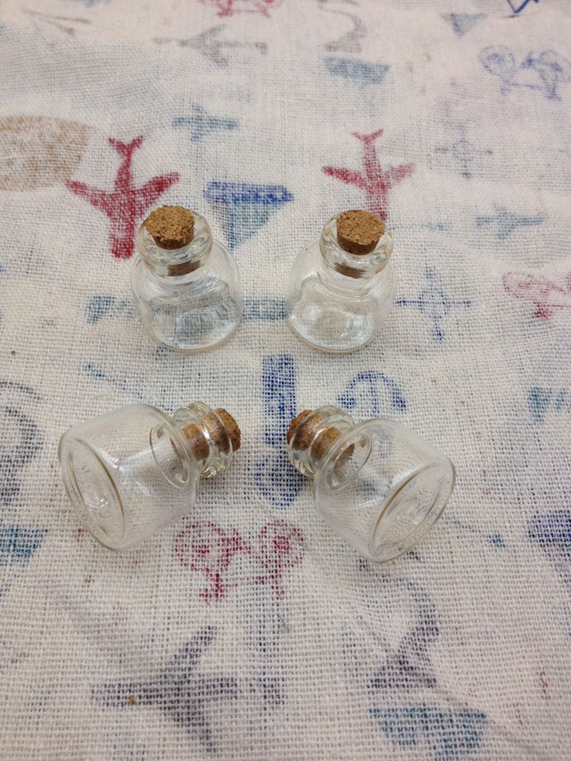 20 Pcs Round Bottom Mini Glass Bottles With Corks 20x24mm - Etsy