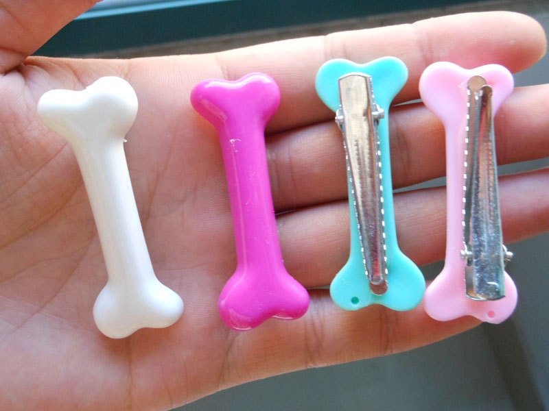 SALE10 pcs lovely Bone hair clips Mixed colors | Etsy
