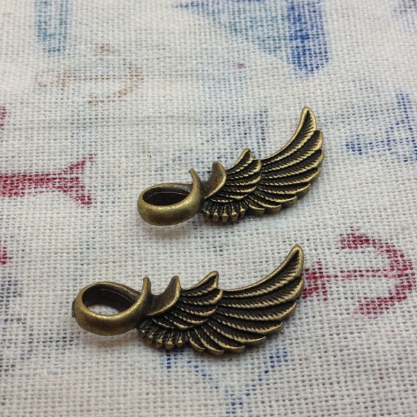 Angel Wing Charm - Etsy