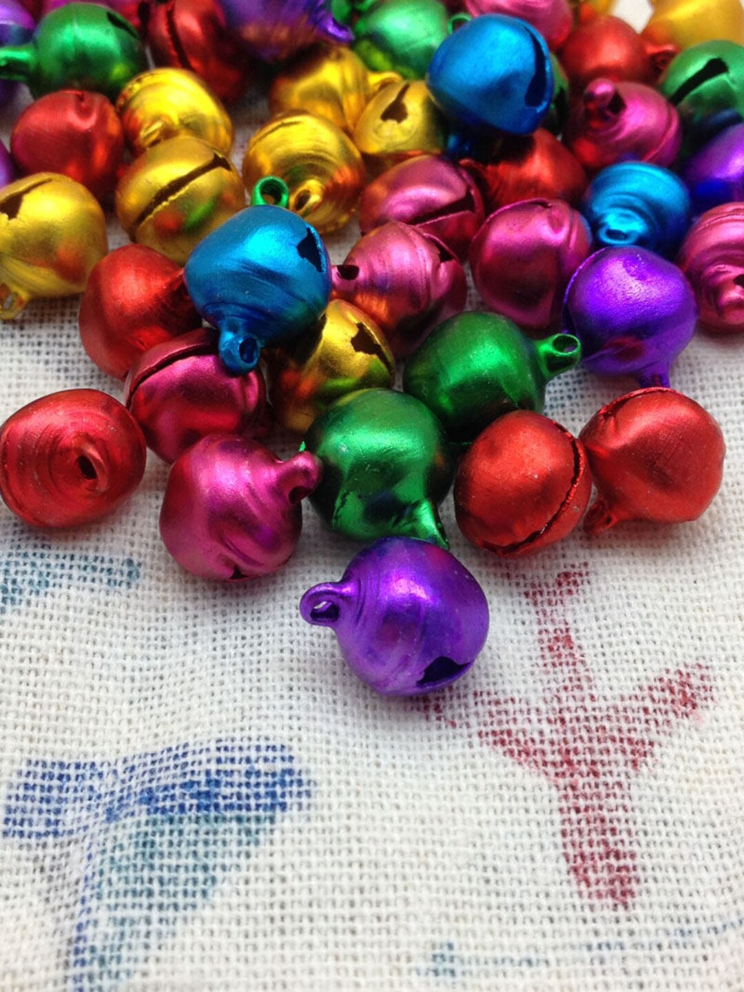 300pcs 12mm Asorted Color Small Bells,pet Bells,dog Bells,christmas ...