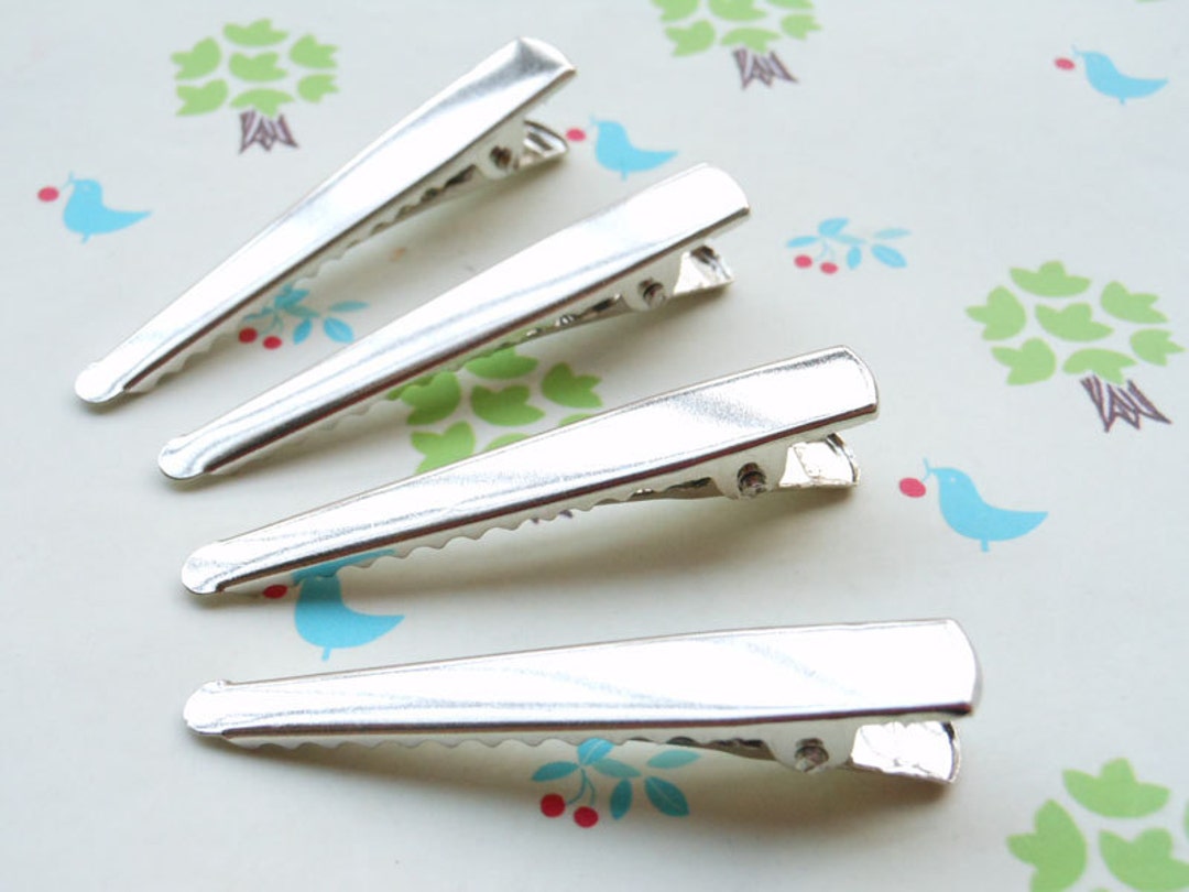 SALE--50 Pcs 45mm Single Prong Alligator Pinch Clips With Teeth,blank ...
