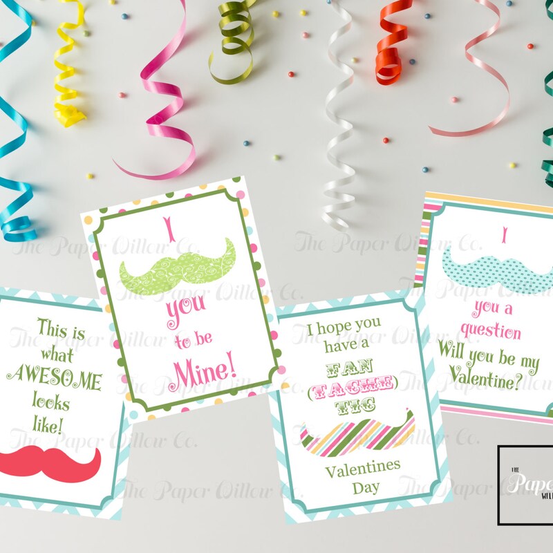 Mustache Valentine - Etsy