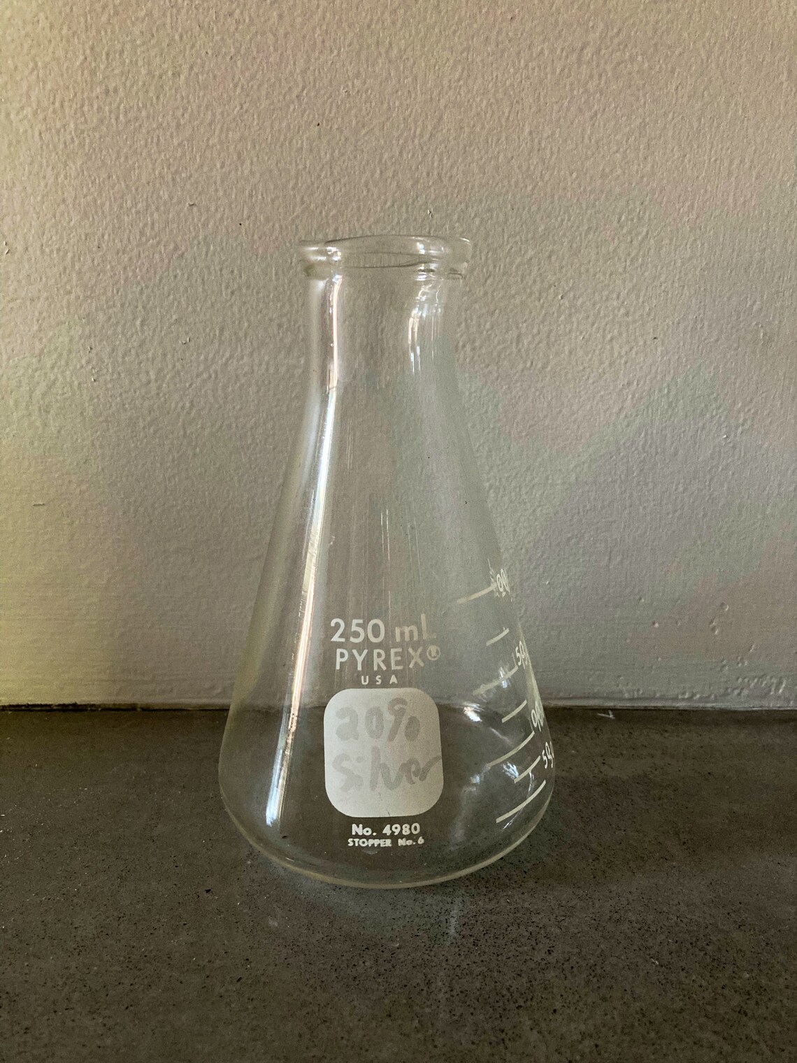 Vintage Pyrex Erlenmeyer Flask 250 Ml - Etsy