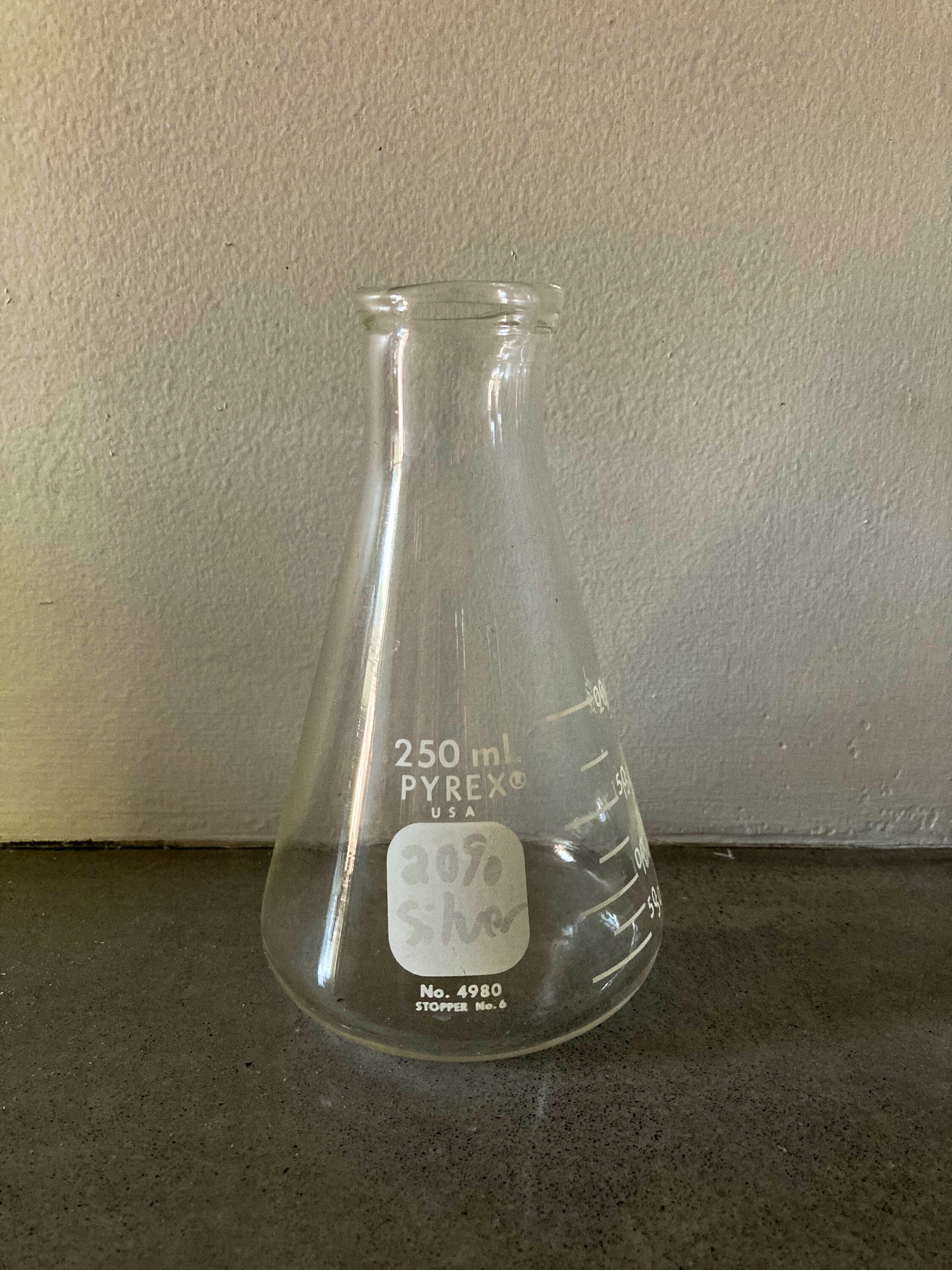 Vintage Pyrex Erlenmeyer Flask 250 Ml - Etsy
