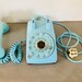 Vintage Turquoise Rotary Phone - Etsy