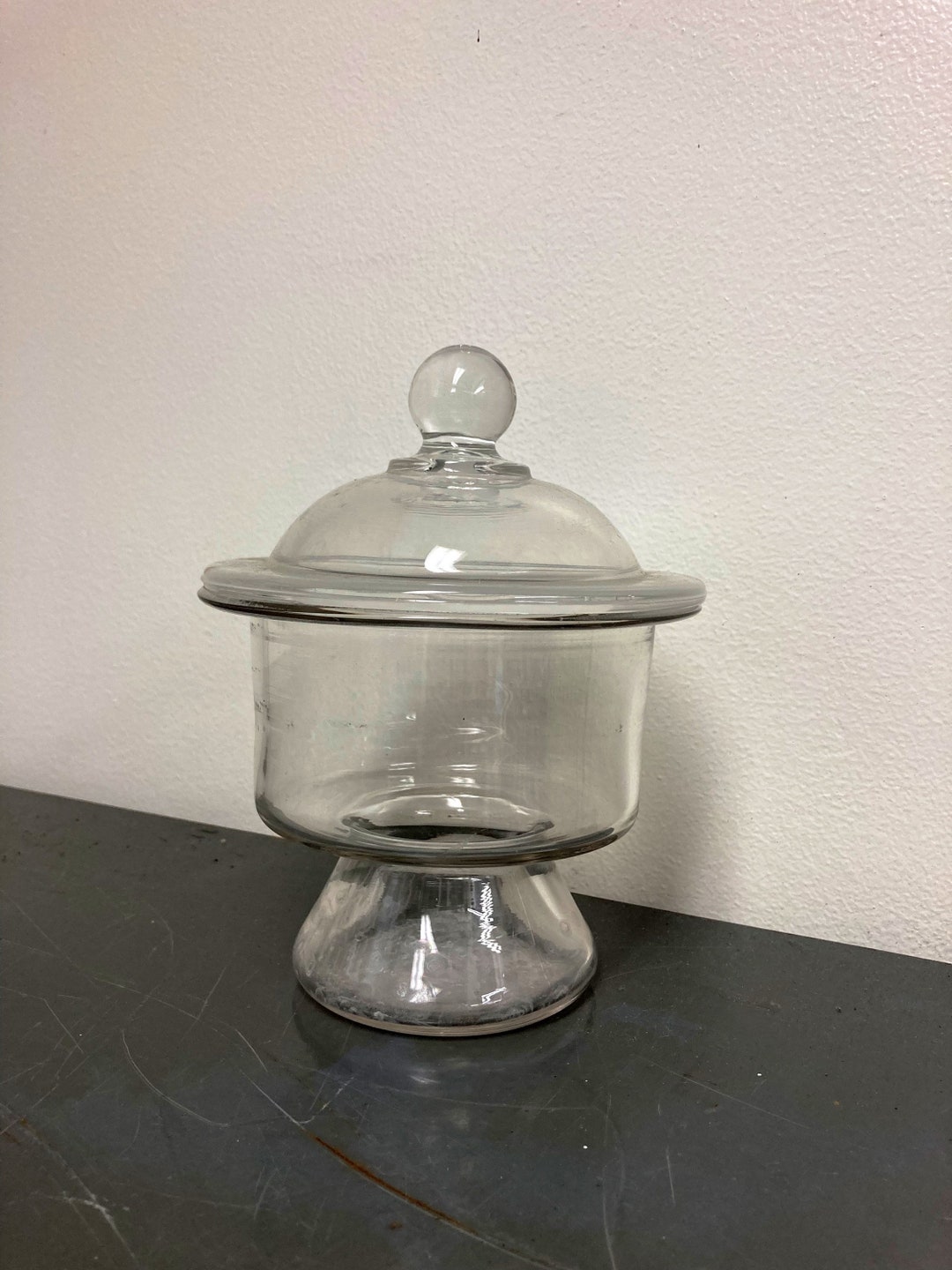 Vintage Laboratory Glass Dessicator Terrarium - Etsy