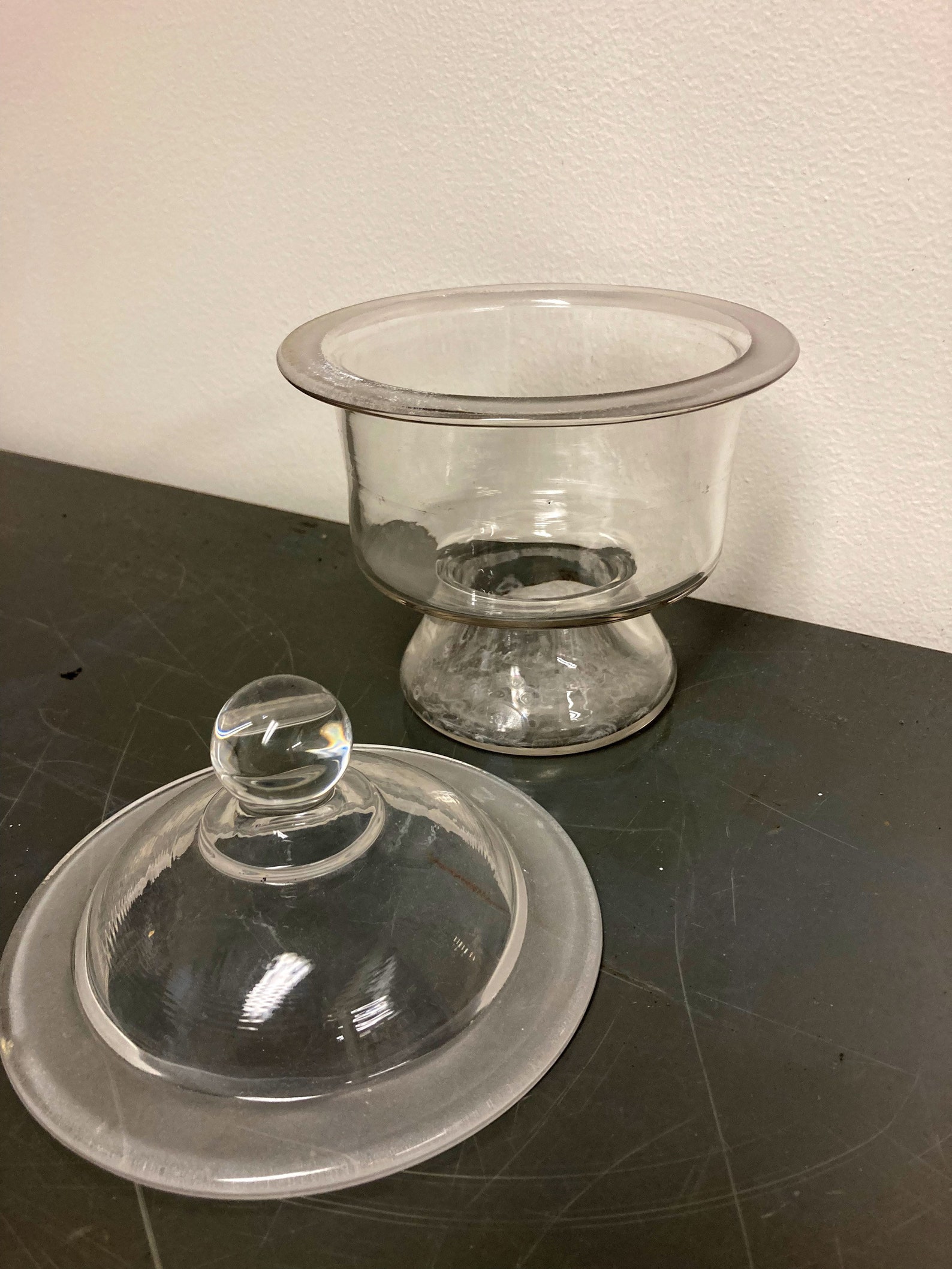 Vintage Laboratory Glass Dessicator Terrarium - Etsy