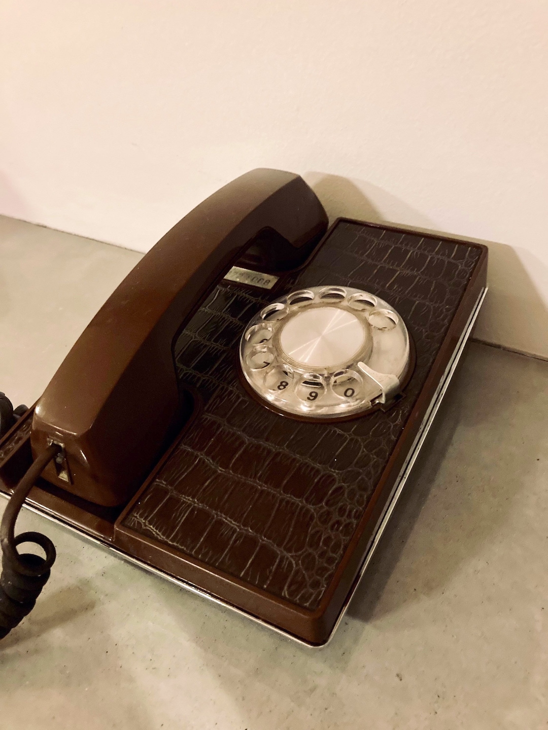 Vintage Alligator Skin Rotary Phone - Etsy