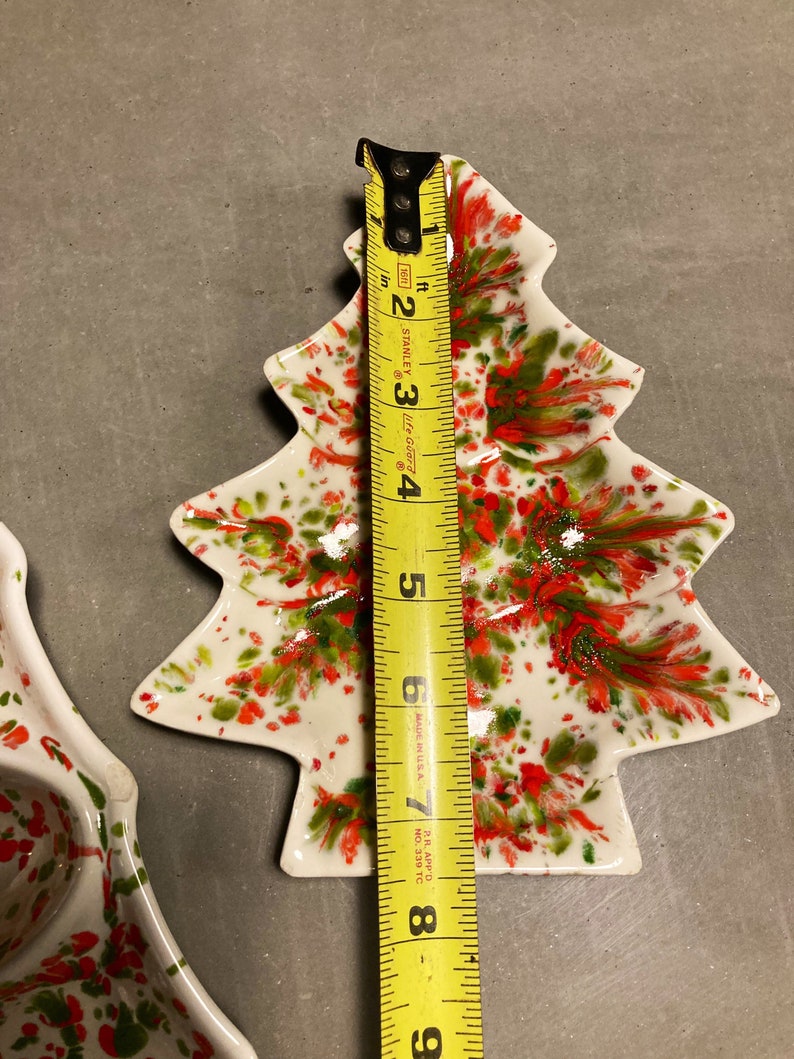 Vintage Ceramic Christmas Tree Serving Tray Party Platter - Etsy