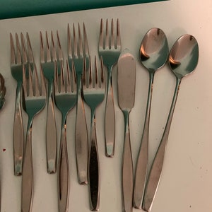 Mid Century Modern Silverware Set American Stainless USA - Etsy