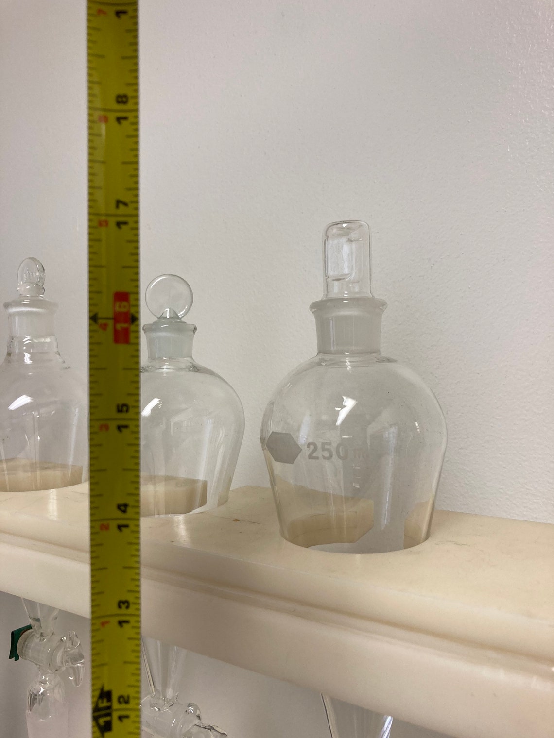 Vintage Laboratory Glassware and Stand | Etsy