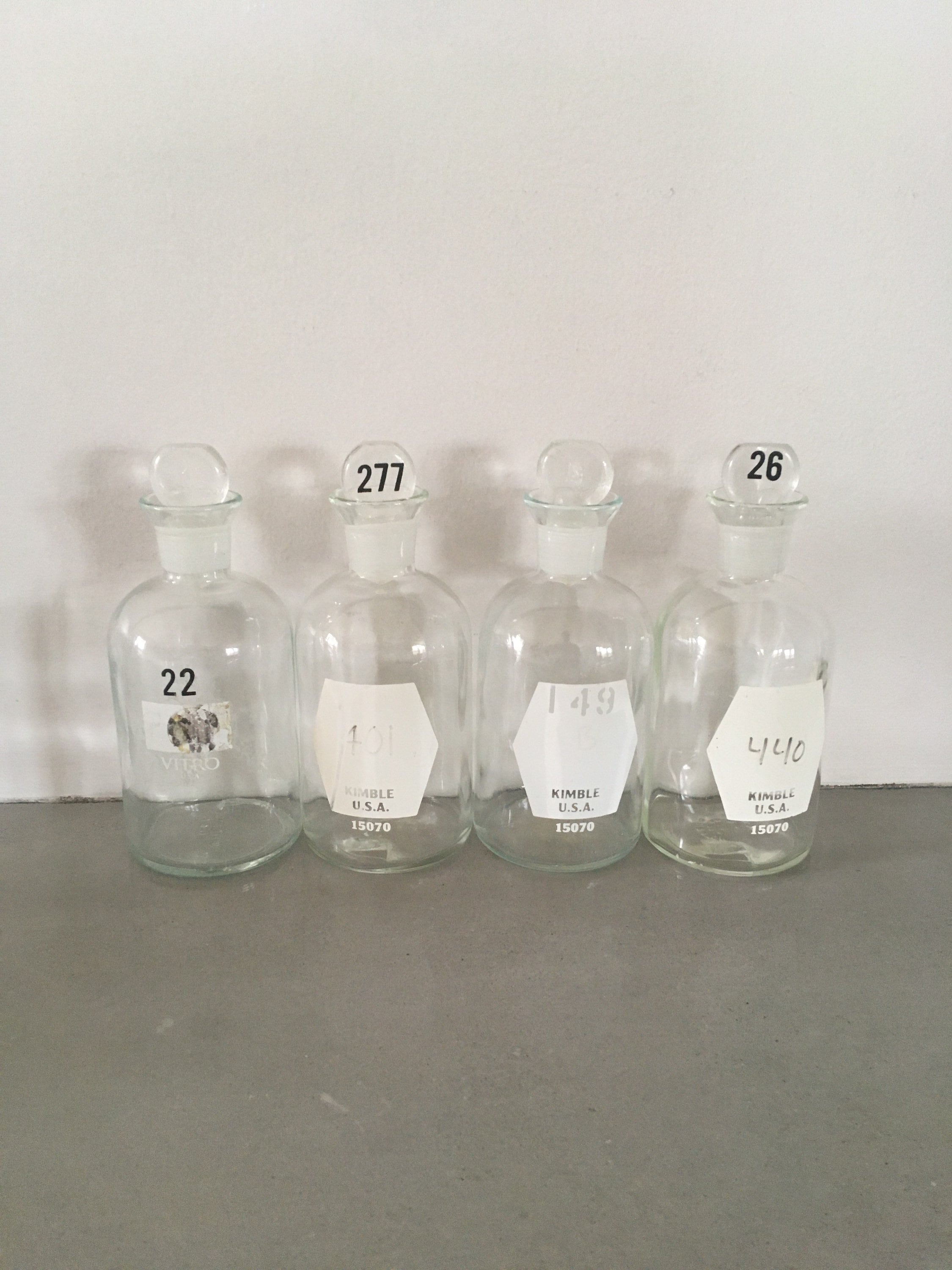 Laboratory Glass Bottles Ground Glass Stoppers Chemistry Lab - Etsy