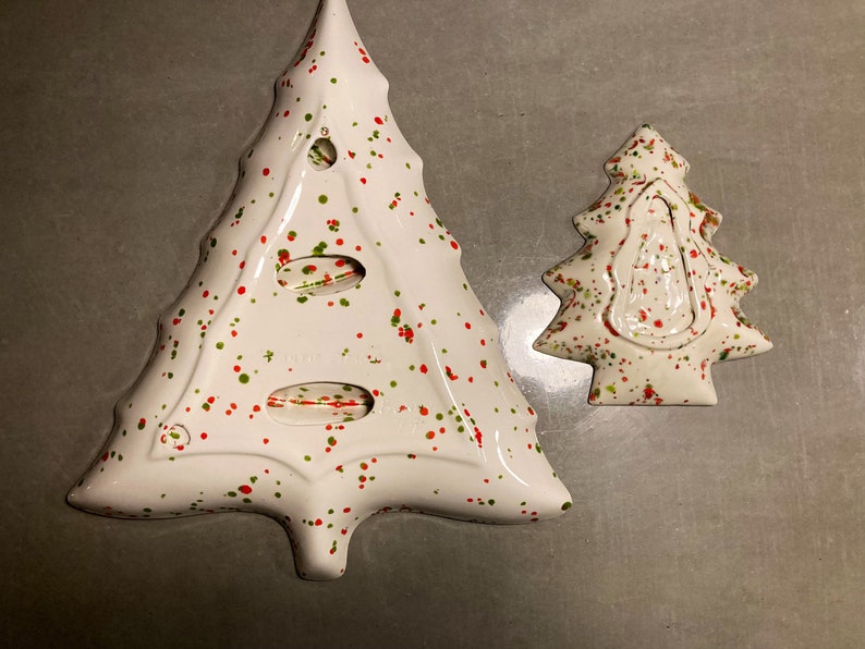 Vintage Ceramic Christmas Tree Serving Tray Party Platter - Etsy