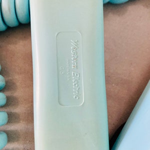 Vintage Turquoise Rotary Phone - Etsy