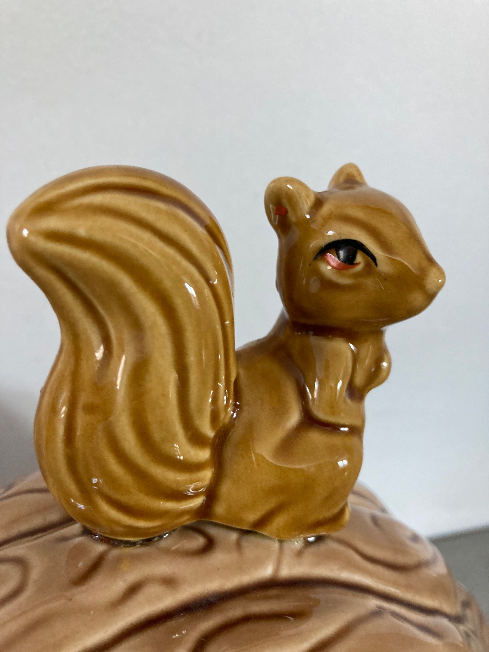 Vintage Squirrel and Nut Candy Dish - Etsy